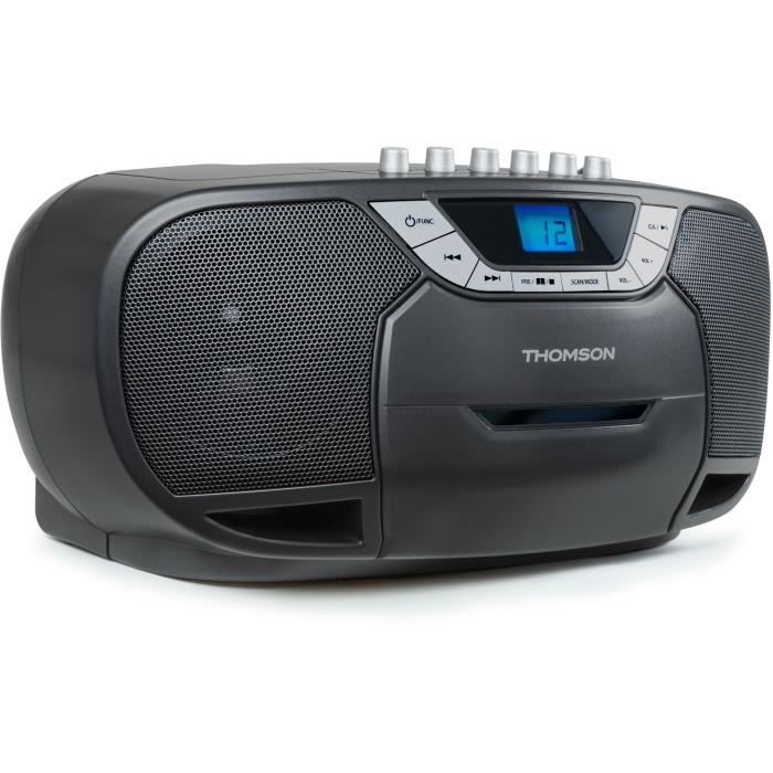 Lecteur Radio CD Portable THOMSON RK102CD - MP3, Cassettes - Gris ...