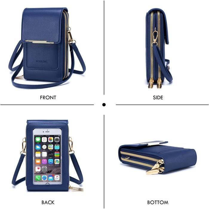 Sac Téléphone Portable Femme Avec Protection Rfid,Sac À Bandoulière ...