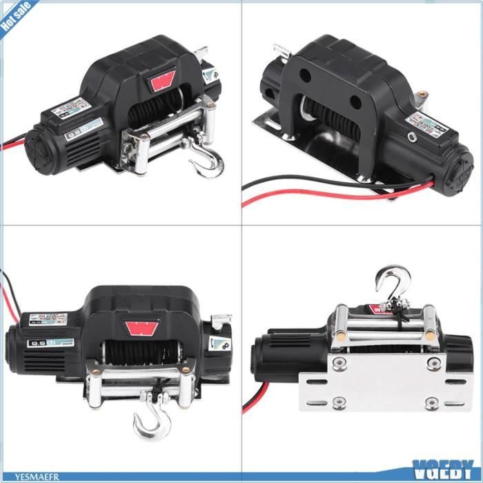 VGEBY Mini treuil électrique en métal pour voiture RC 1:10, pour SCX10 ...