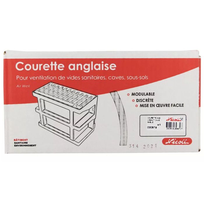 NICOLL Courette anglaise avec réceptacle sable - Cdiscount Bricolage