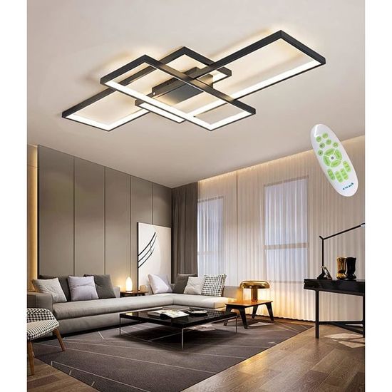 MQW Plafond LED Salon Simple Plafonnier Contemporain Aospheric Plafond ...