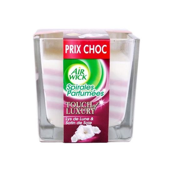 Air Wick Spirales Touch Of Luxury Bougie Lys De Lune & Satin De Soie ...