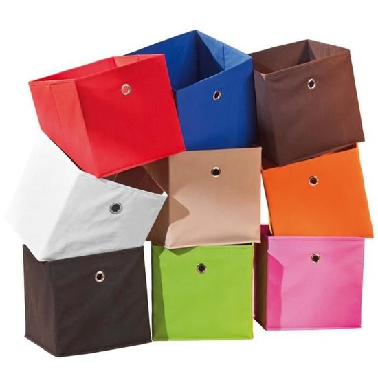 Boites de rangement design Winny (X2) ATYLIA Couleur Rouge Matière ...