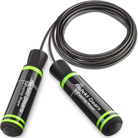 Corde à Sauter, Jump Skipping Rope Réglable-Roulements à Billes en ...