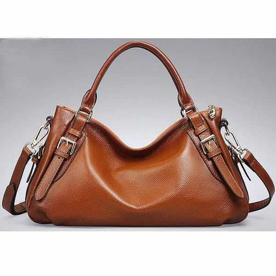 Brun Femmes Cuir Sac fourre-tout Sac à main - Achat / Vente sac à main ...