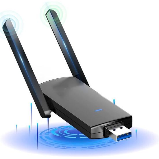 LI-Clé WiFi Puissante AC 1300 Mbps Cle WiFi USB 3.0 Clef WiFi 5GHz ...