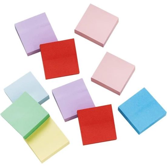 10 Pièces Cahier Signets Vierges Mini Notes Collantes Bloc-Notes Vierge ...