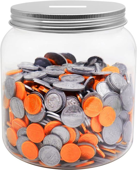 Grande Tirelire, Tirelires Transparente Plastique pour pièces de ...
