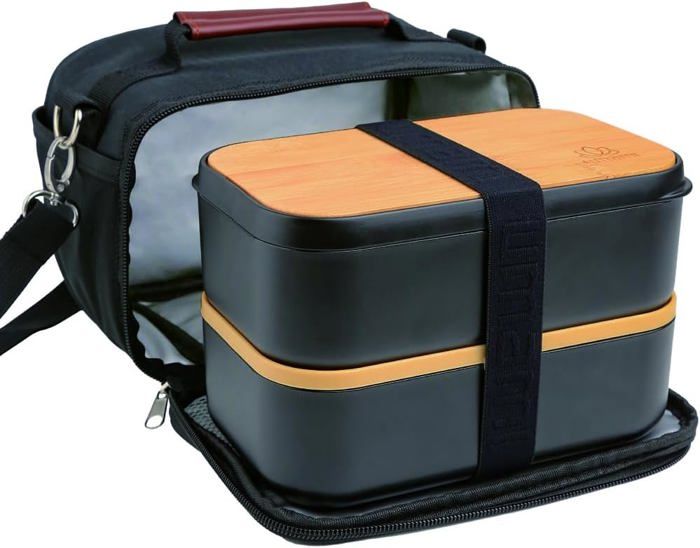 Bento Lunch Box avec Sac Isotherm, Boîte Repas Compartimentée, 4 ...