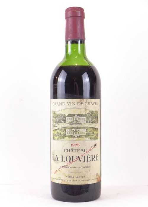 Vin rouge - graves château la louvière (n1) rouge 1975 - bordeaux - La ...