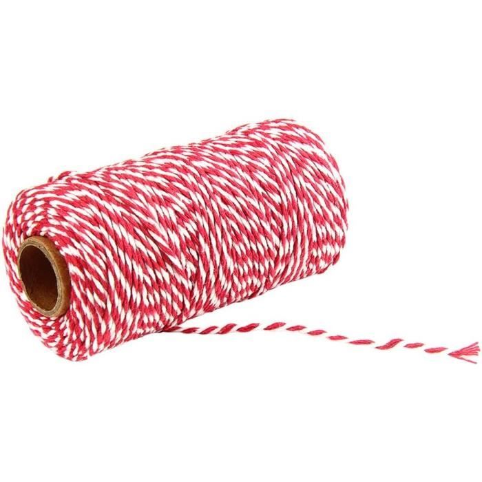 Corde En Coton 2 Mm,100 M Naturel Colorée Ficelle De Macramé Ficelle D ...