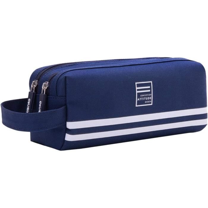 Trousse Scolaire Avec Double Grand Compartiment, Trousse Grande ...