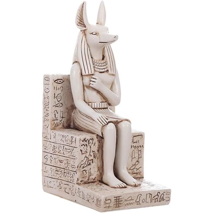 Statue Égyptienne Anubis Egypte Sculpture, Art De Bureau Égyptien ...