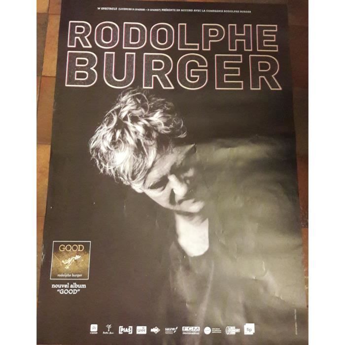 Rodolphe Burger - 70x100cm - AFFICHE - POSTER - Envoi Roulé - Cdiscount
