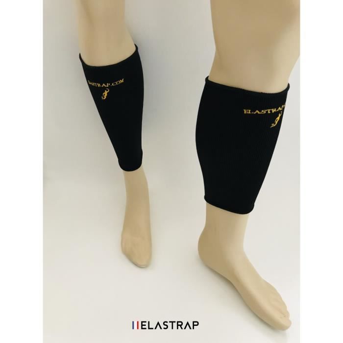 STRAP MAINTIEN FIXATION PROTEGE TIBIA FOOTBALL RUGBY SUPPORT MANCHONS ...