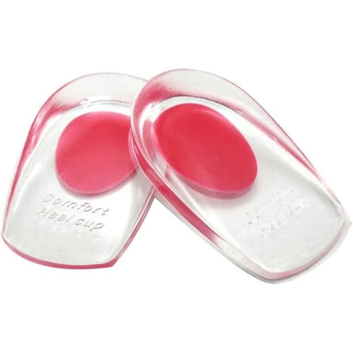 1 paire de talonnettes en gel de silicone pour fasciite plantaire ...