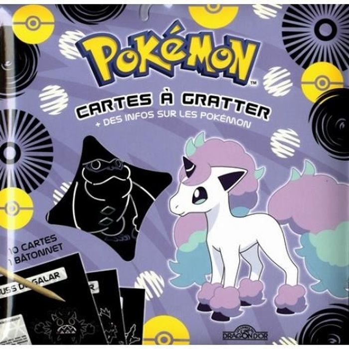 Jeu de cartes - Pokémon - Galar - 10 cartes à gratter - Bâtonnet inclus ...
