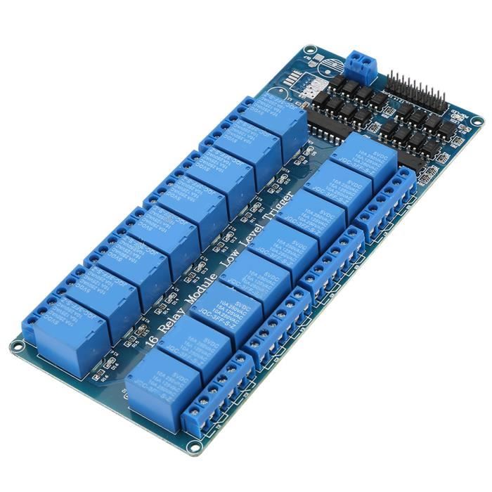 Cikonielf carte relais 16 canaux Module de relais 12 V 16 canaux avec ...