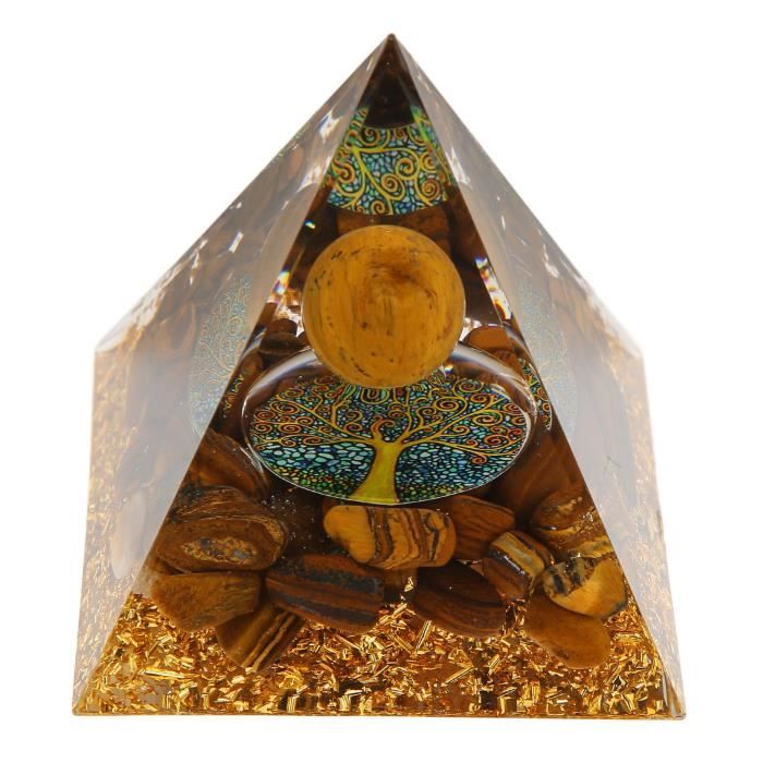 Ornement de pyramide Gravier naturel Triangulaire Lucky Améliorant l ...