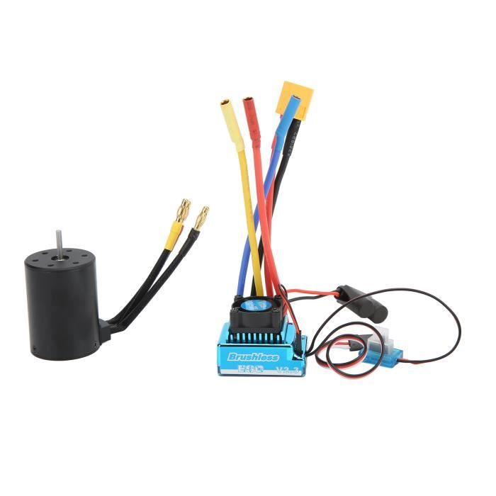 Fafeicy moteur sans balais et ESC pour voiture 1/8 RC Moteur sans ...