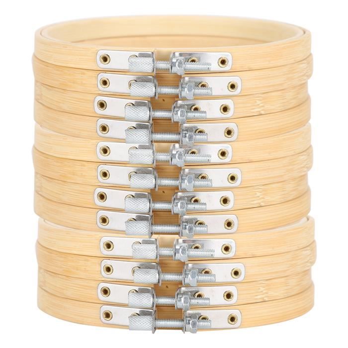 Cerceaux au point de croix Cercle de bambou 13 Cm, cerceaux de broderie ...