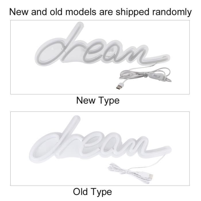 Lettre LED Light Forme anglaise de rêve distinctif Lettres anglaises ...