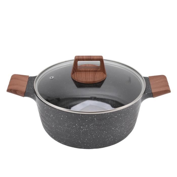 Garosa marmite à ragoût Marmite à soupe avec couvercle transparent en ...