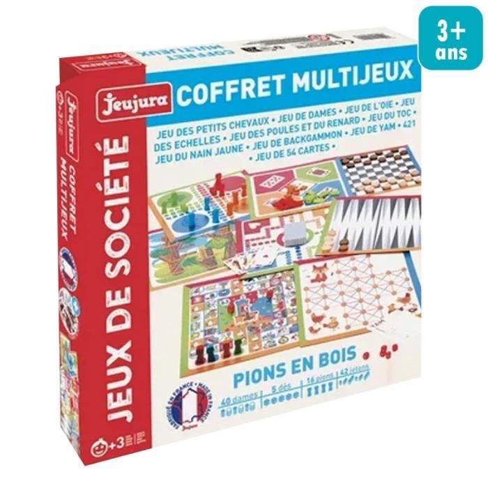 Jeux de société - JEUJURA - Coffret 100 pcs - Pour enfants - 2 joueurs ...