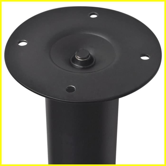 Pied de table télescopique - KEEN SO - 2 pcs - Noir - Réglable 710-1100 ...