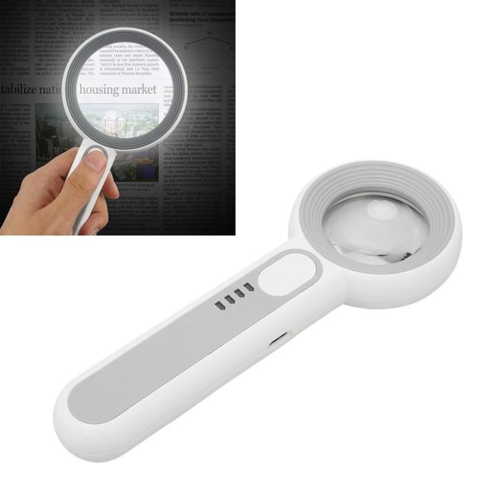 Loupe portable KEENSO avec 10 lumières LED, lentille optique premium ...