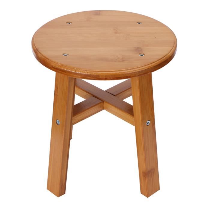 Tabouret Enfant (S Rond)Petit Tabouret En Bambou Multi-Usage Tabouret ...