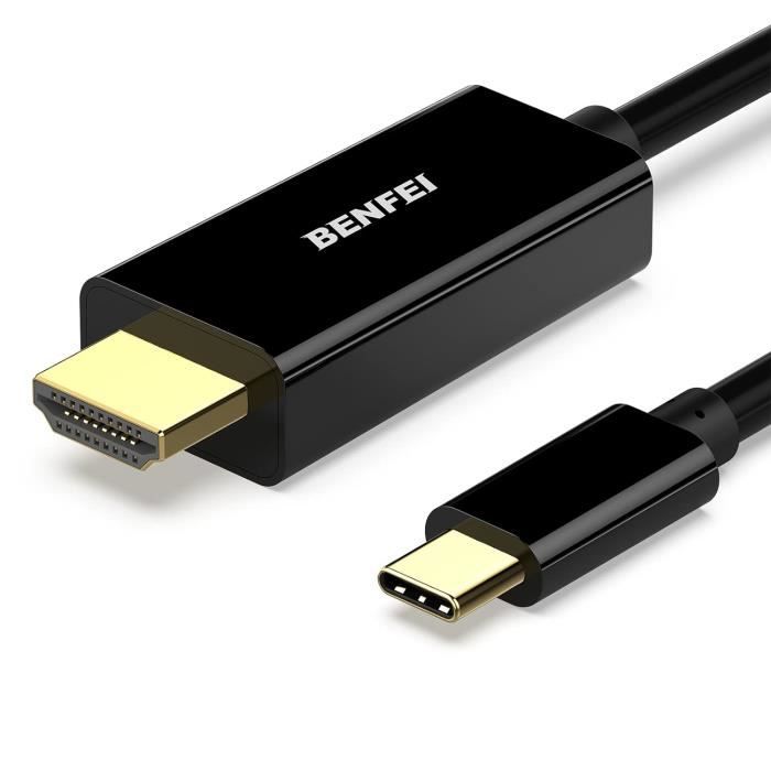 Câble Usb C Vers Hdmi 4K, Câble Type C Hdmi (Thunderbolt 3) Cordon ...