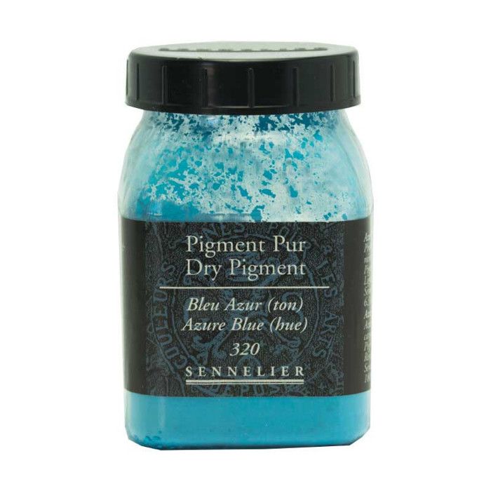 Pigment pour création de peinture - SENNELIER - Bleu Azur - Pot 200 ml ...