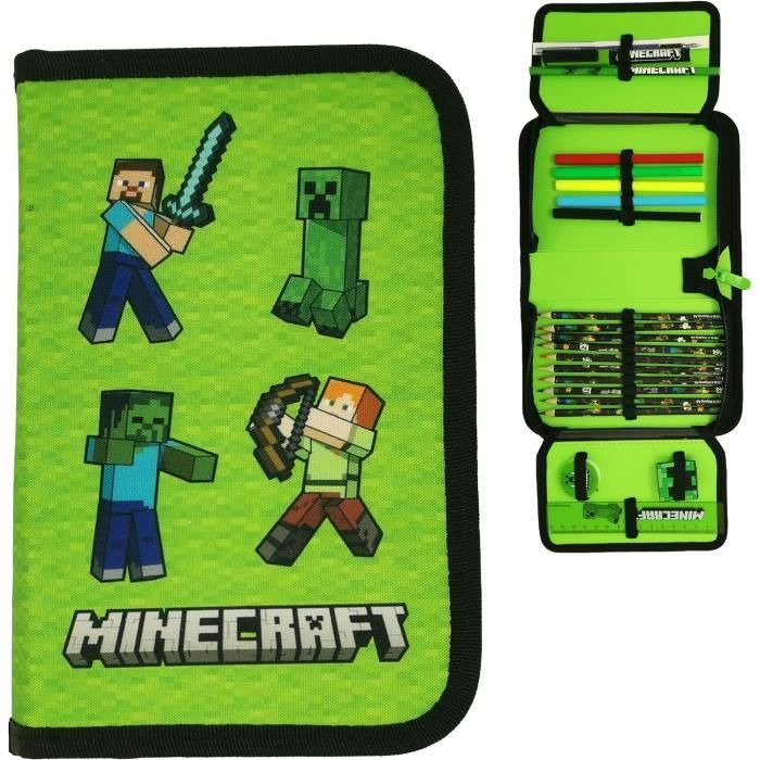 Minecraft Trousse à Crayons pour Enfants Trousse à Crayons Trousse à ...