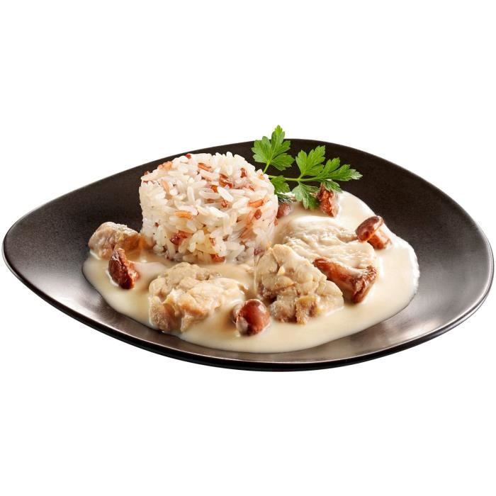 Ris de veau sauce crème girolles et duo de riz surgelés - 300 g ...