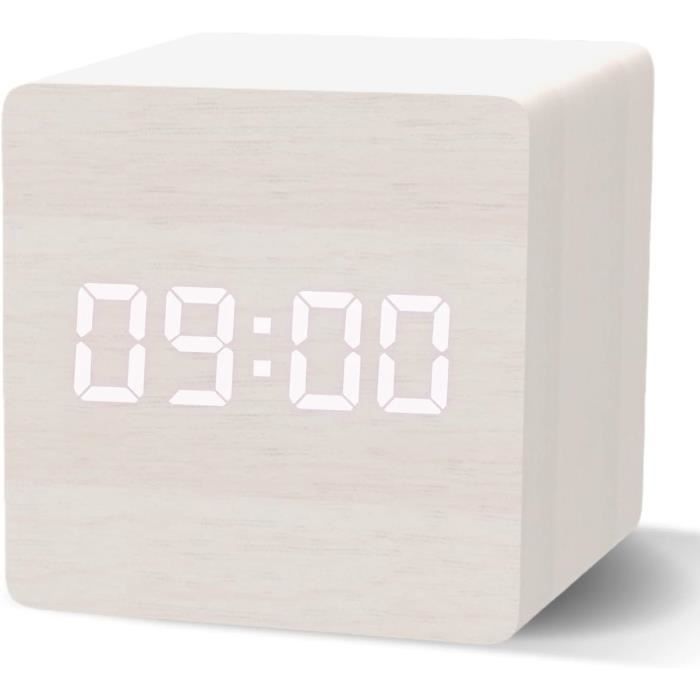 Réveil Numérique, Réveil Matin, Led Horloge Digitale Avec 3 Alarmes ...