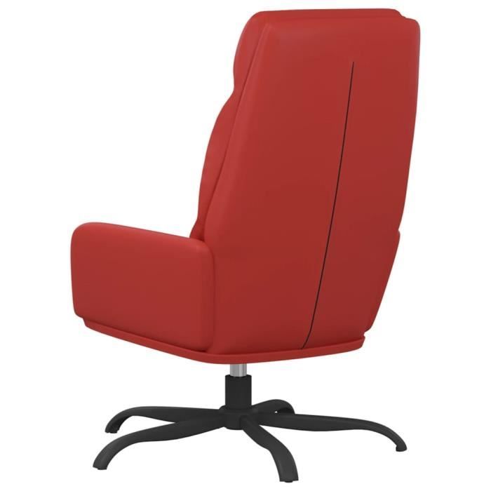 FAN - Fauteuils - Chaise de relaxation Rouge bordeaux Similicuir ...