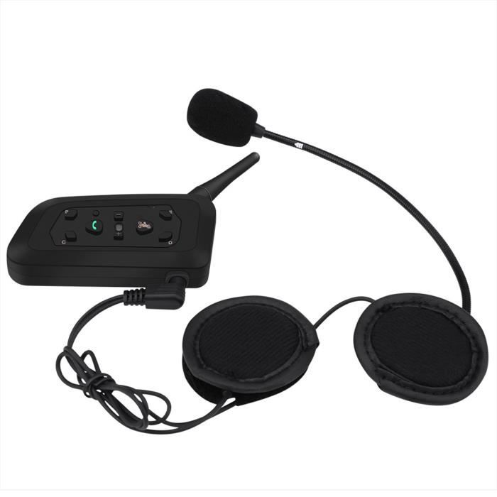 2 jeux EJEAS V6 Pro 800M Casque de moto Bluetooth Intercom Casque d ...