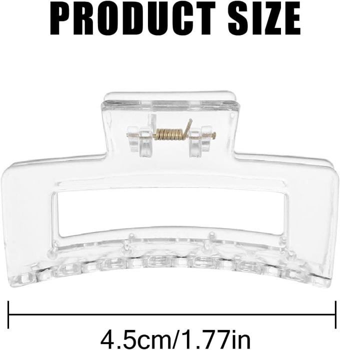 Mini Pince Cheveux, 8 Pcs Pinces a Cheveux Carrées en Plastique ...