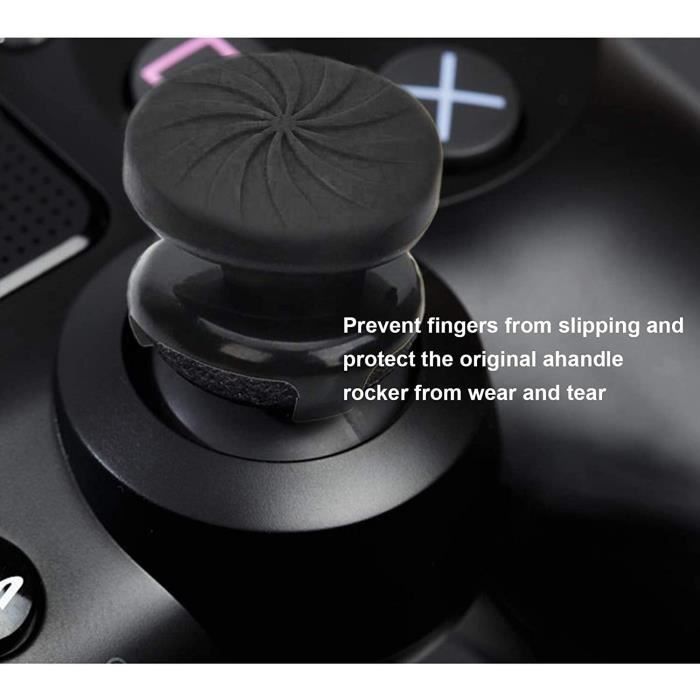 Thumbsticks Protection Joystick pour PS4 et pour PS5,2 Pièces Noir ...