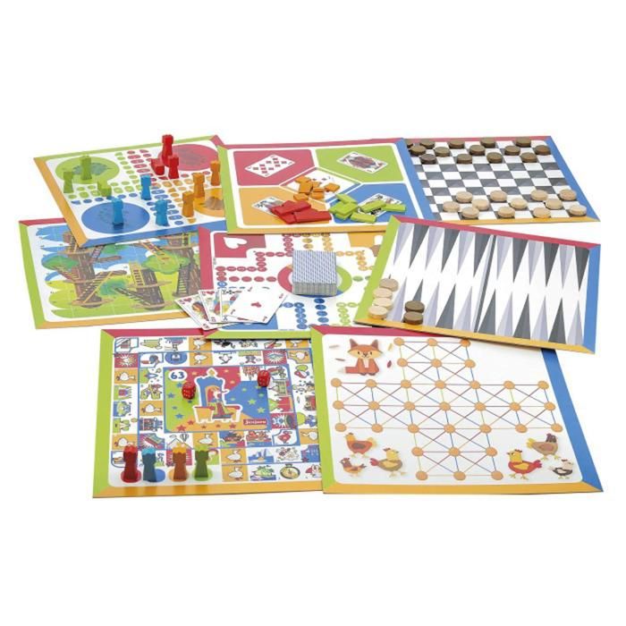 Jeux de société - JEUJURA - Coffret 100 pcs - Pour enfants - 2 joueurs ...