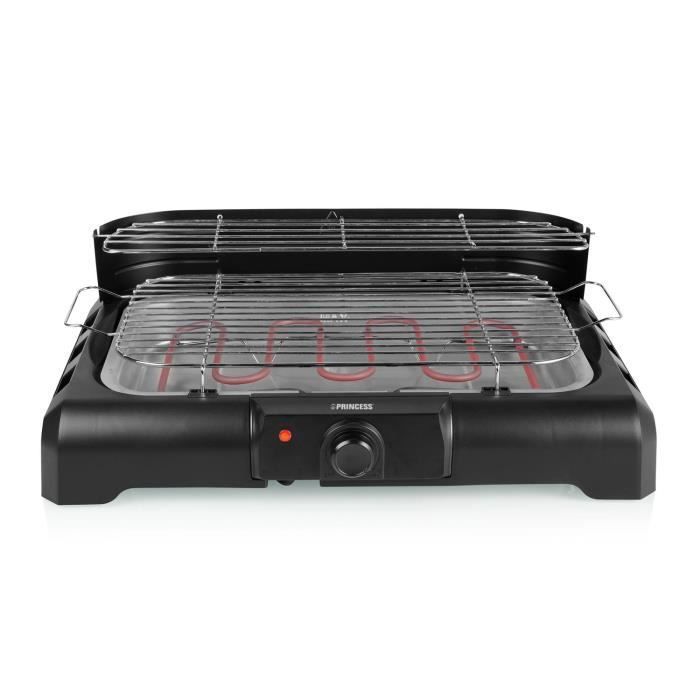 Barbecue lectrique - Princess - 112250 - 2200 W - Surface de cuisson 40 ...