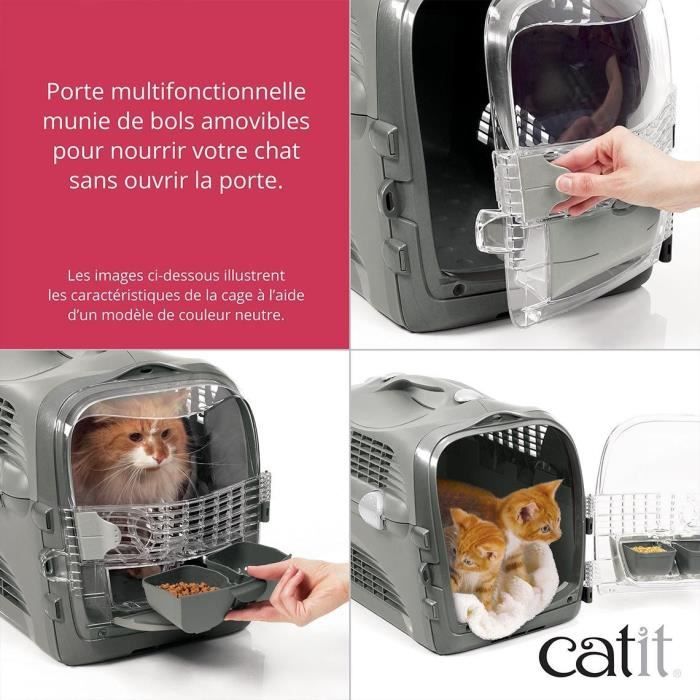 Cage de transport pour chat - CATIT - Cabrio - Multifonctionelle ...