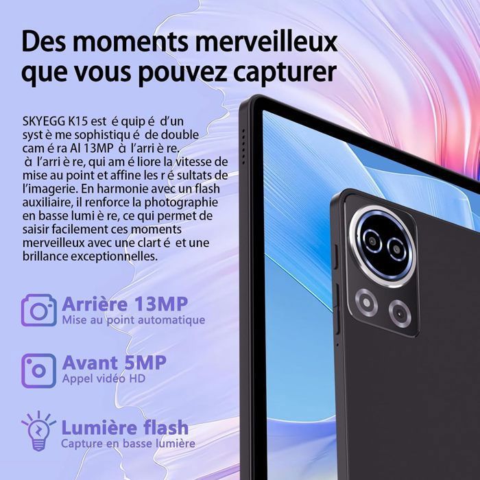SKYEGG Tablette 11 pouces -24Go RAM 256Go stockage -Android 14 ...