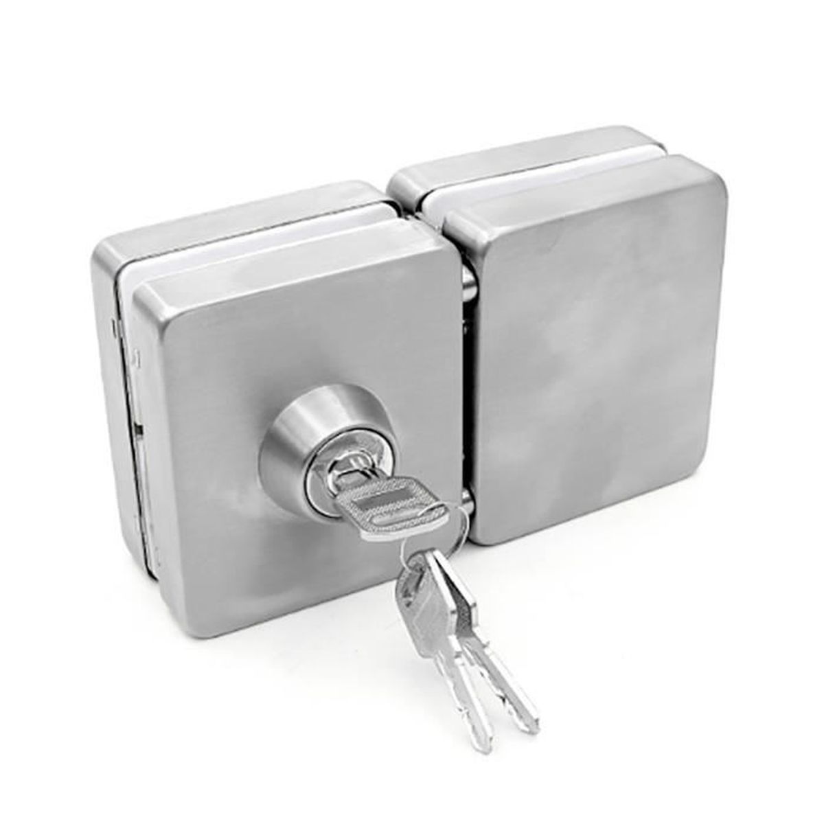 Serrure de porte Serrure de porte en verre simple carrée en fer ...