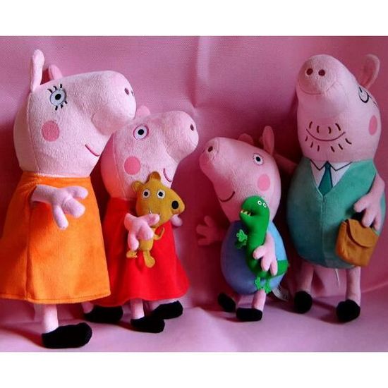 YSF@ la famille de porc Pepe 4 pieces Peppa pig poupée Enfants jouets ...