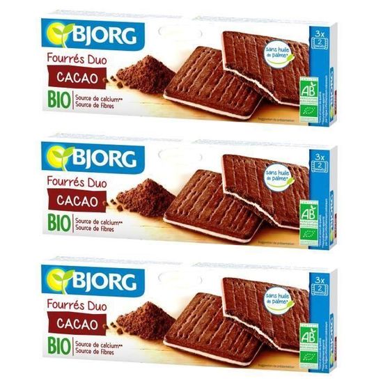 BJORG Fourres Duo Cacao Bio 150g - Cdiscount Au quotidien