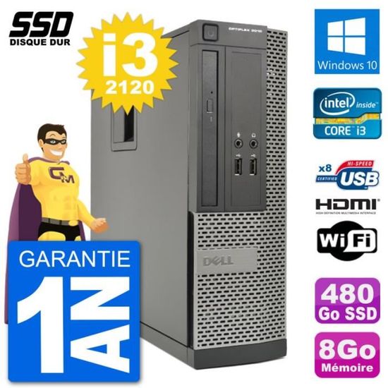 PC Dell OptiPlex 3010 SFF Intel i3-2120 RAM 8Go SSD 480Go HDMI Windows 10 Wifi - Cdiscount ...