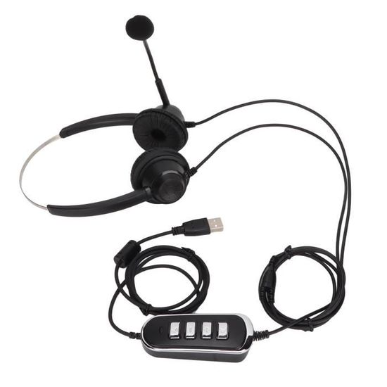 Casque téléphonique - FDIT - H360D-RJ9-U900 - RJ9 et USB - Anti-bruit ...