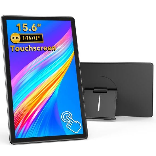 Écran PC Portable Tactile USB C 15,6 FHD 1080P 1000:1 100% sRGB Miroir ...